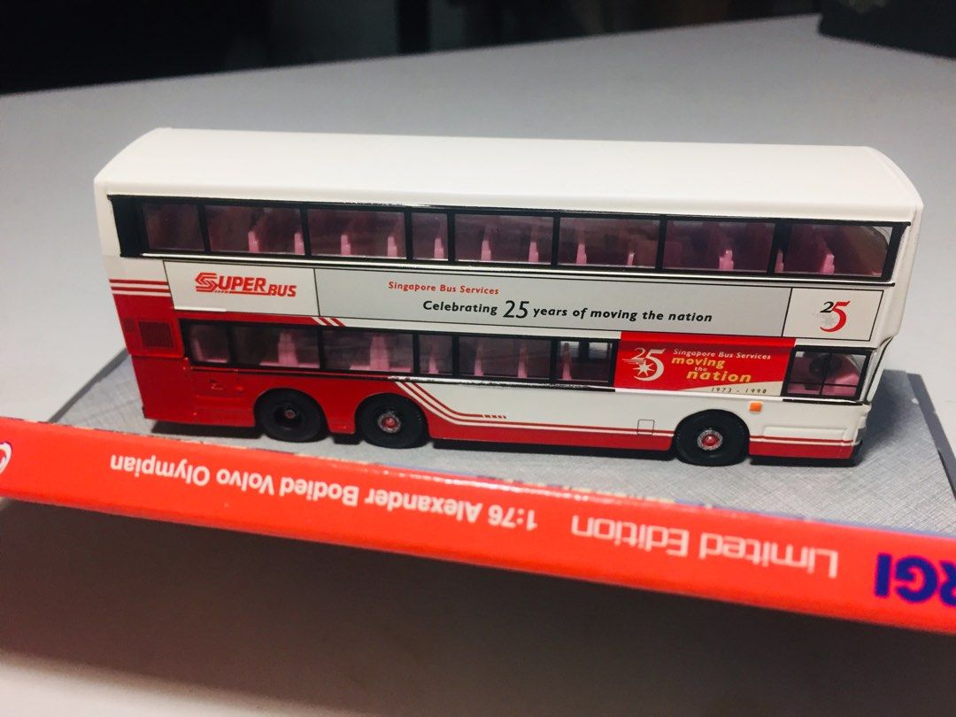 Corgi Rare 1:76 Singapore Superbus Super Bus service route 25 Vintage ...
