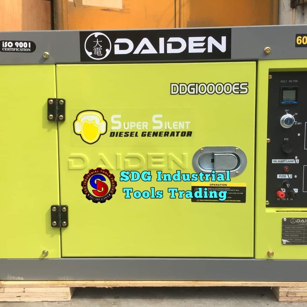 DAIDEN Japan DDG10000ES Air-cooled Silent Type Diesel Generator Set ...