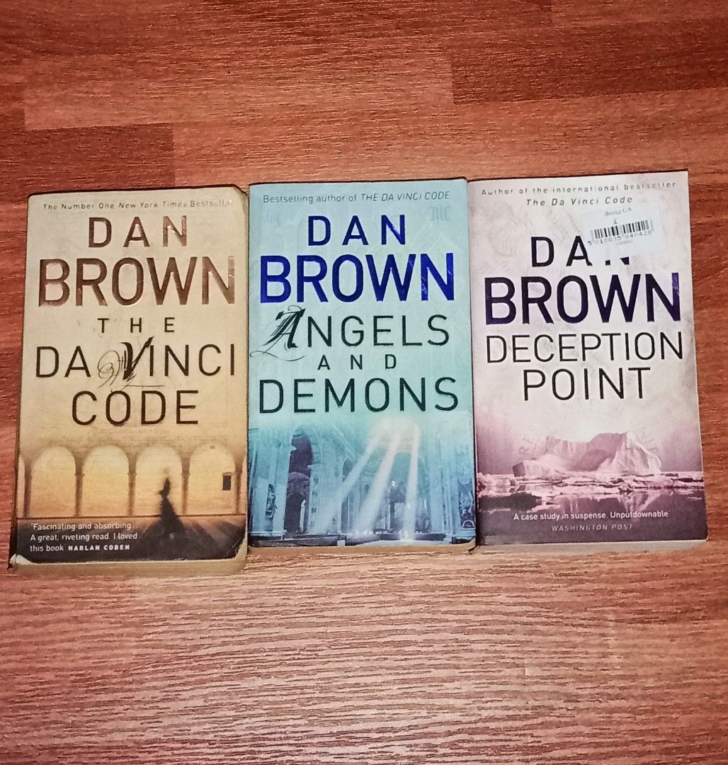 Dan Brown Books (The Davinci Code Angels and Demons Deception Point ...