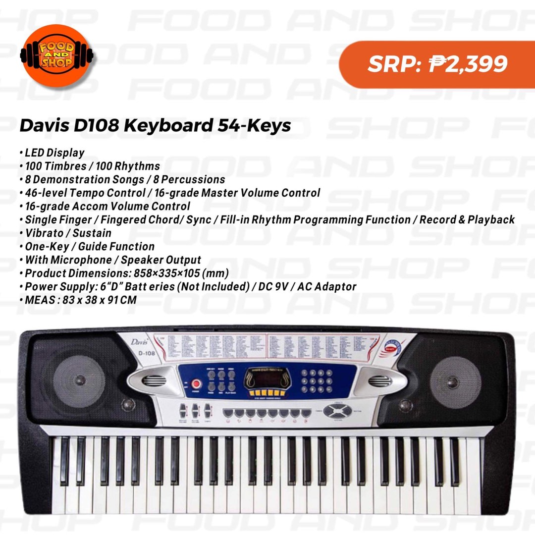 Davis D108 Keyboard 54-Keys on Carousell
