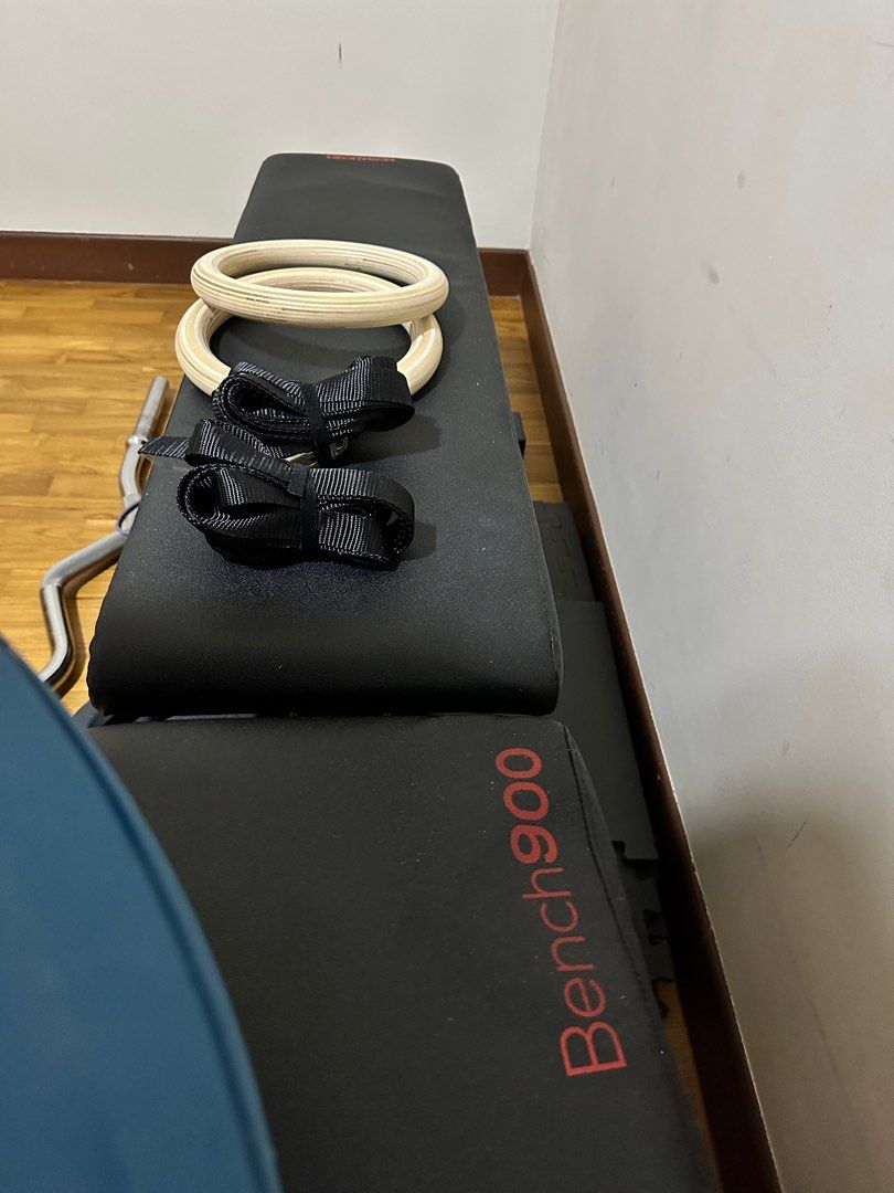 Decathlon Domyos Home Gym Set Dumbbells, Bench, Yoga Ball, Ezbar, pull ...