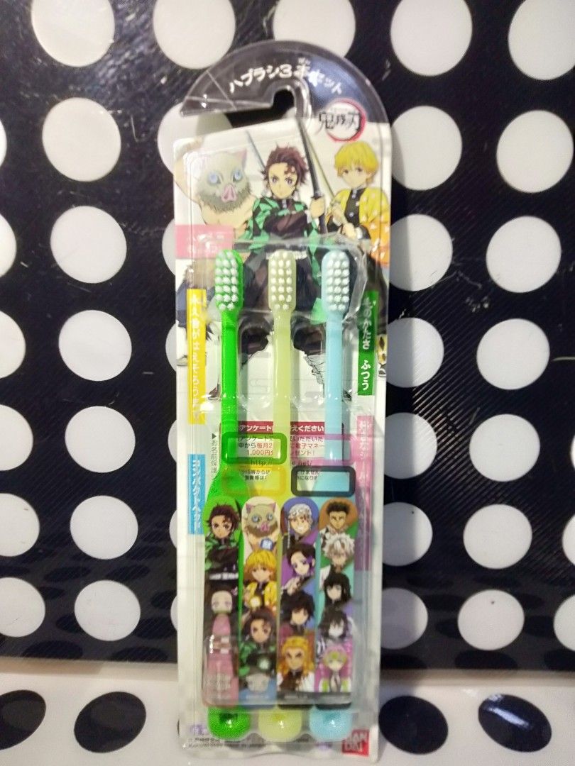 Demon Slayer " Kimetsu No Yaiba!" Set of 3 Kid's Toothbrush ( Bandai ...