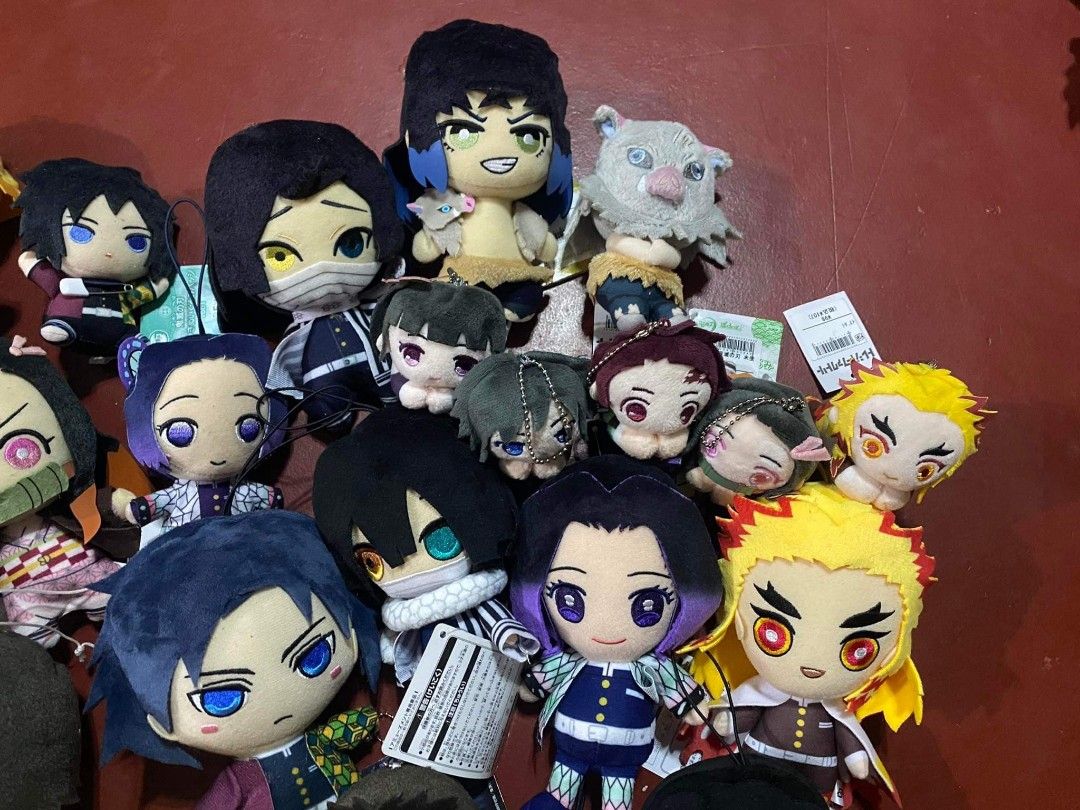 Demon slayer plushies, Hobbies & Toys, Toys & Games on Carousell