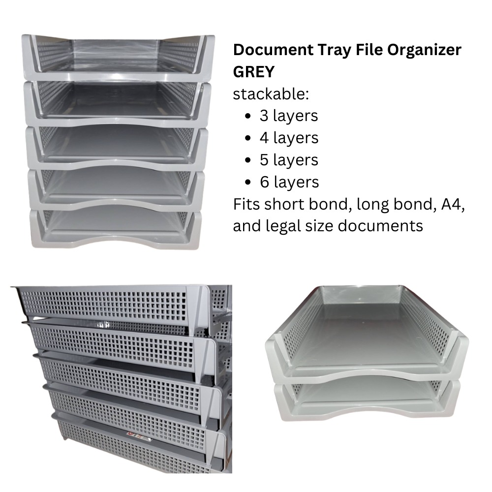 Document Tray Organizer Stackable, Furniture & Home Living, Office ...
