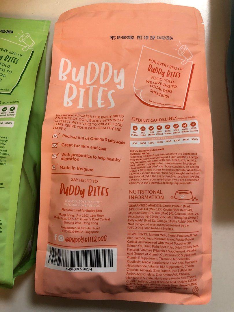 Dog Kibbles Food - Buddy Bites (3 packs) - Brand New!!!, Pet Supplies ...