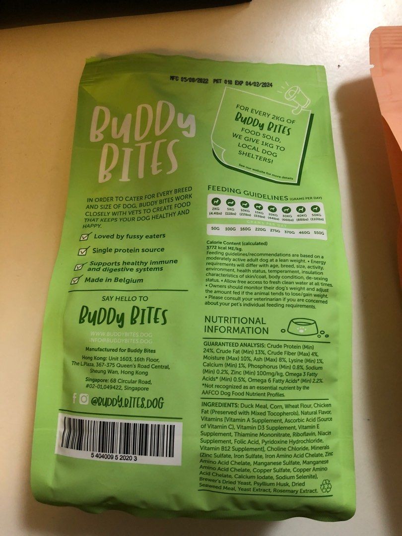 Dog Kibbles Food - Buddy Bites (3 packs) - Brand New!!!, Pet Supplies ...