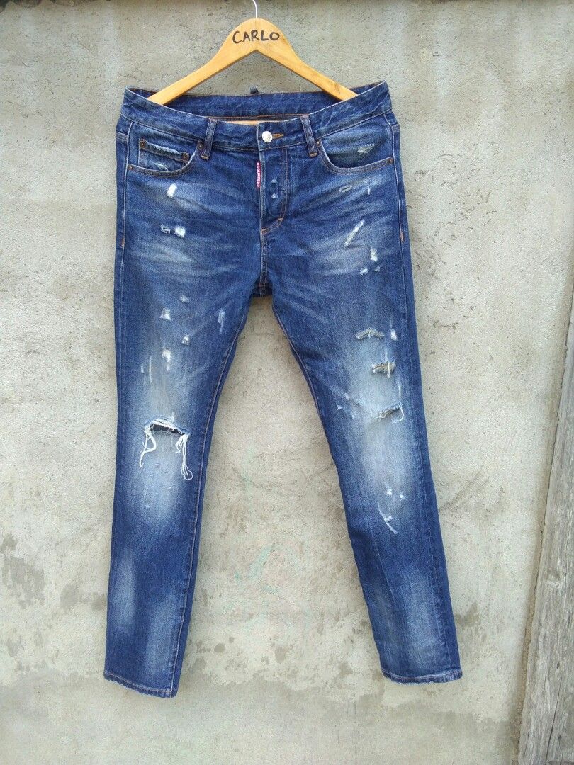 Dsquared 2 ripped jeans, Men's Fashion, Bottoms, Jeans on Carousell