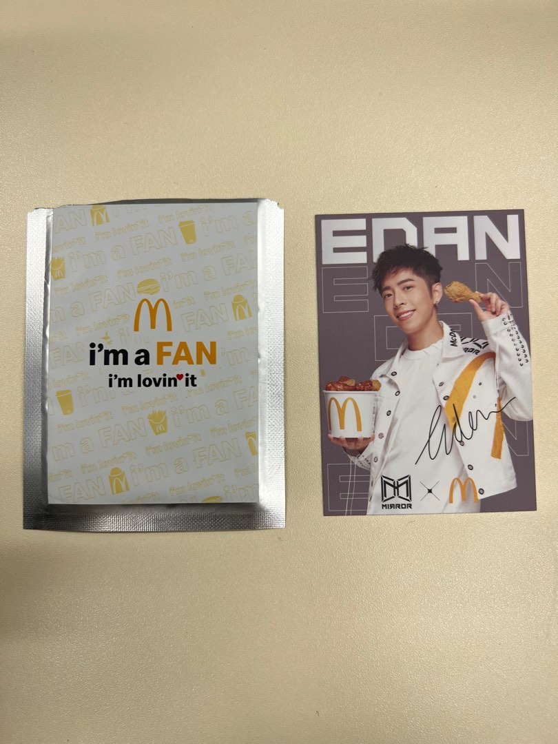 Edan Mirror 麥當奴卡 McDonald’s, 興趣及遊戲, 收藏品及紀念品, 明星周邊 - Carousell