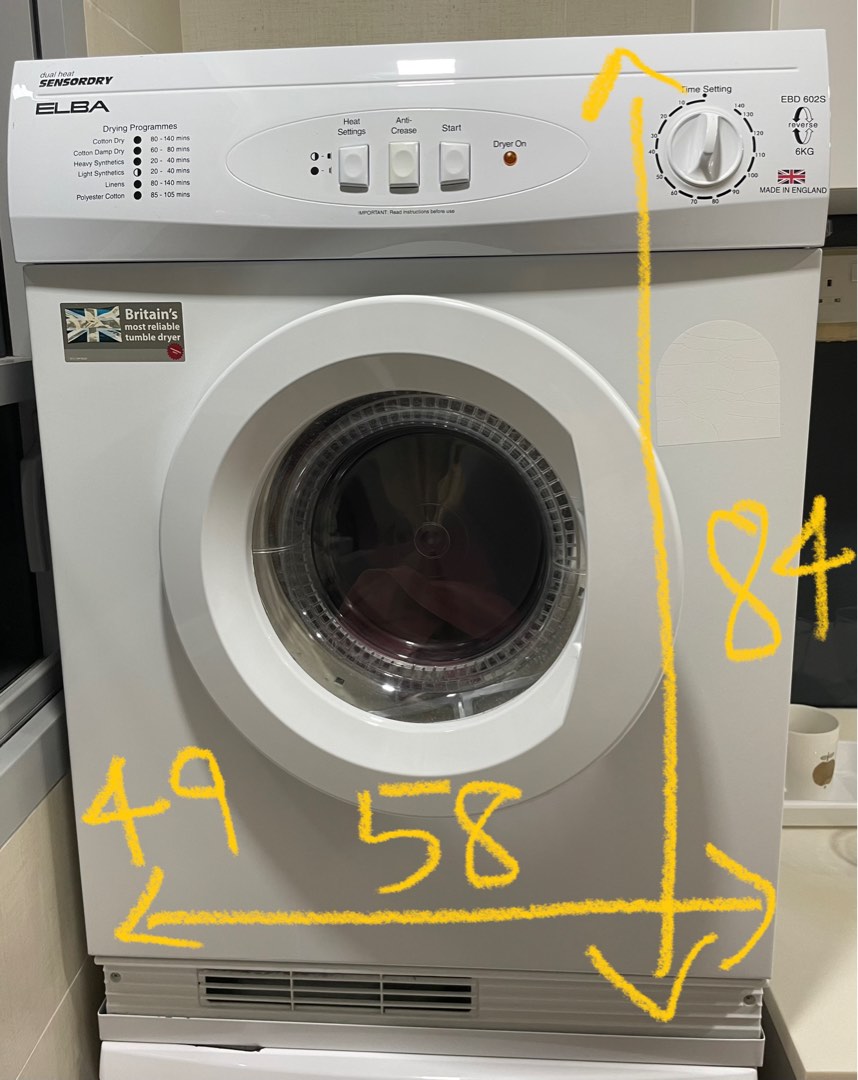 Elba Dual Heat Dryer, TV & Home Appliances, Washing Machines and Dryers ...