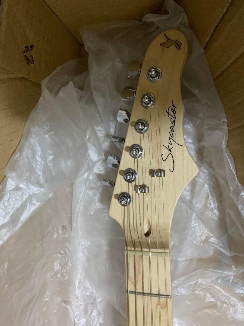 Electric Guitar with 15W Amplifier (RJ Skycaster), Hobbies & Toys ...