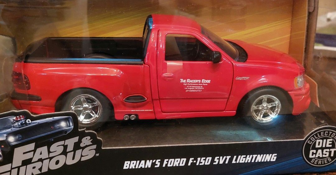 Fast & Furious Brian's Ford F-150 SVT Lightning 1:24, Hobbies & Toys ...