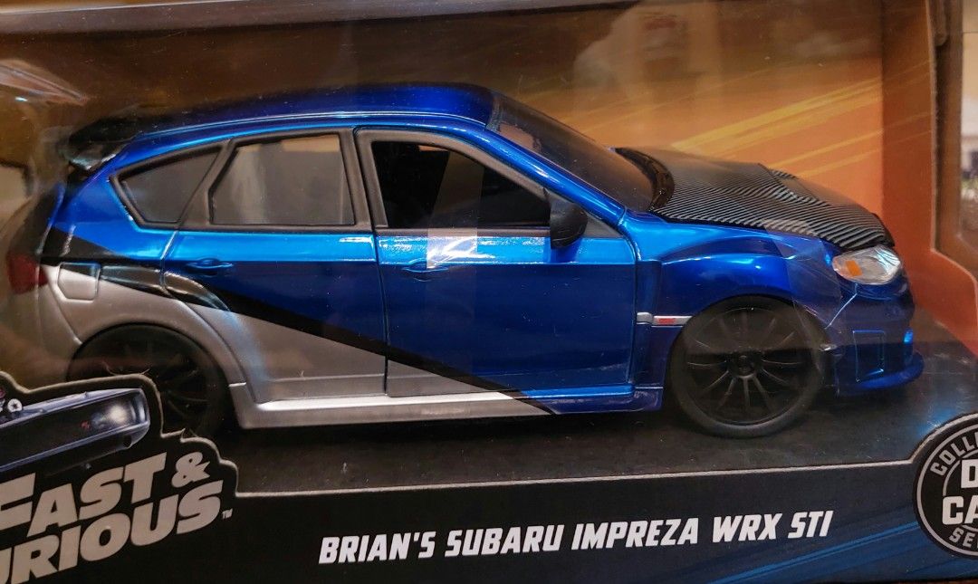 Fast & Furious Brian's Subaru Impreza WRX STI, Hobbies & Toys, Toys & Games on Carousell