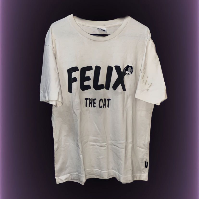 Felix The Cat White Shirt, Men's Fashion, Tops & Sets, Tshirts & Polo ...