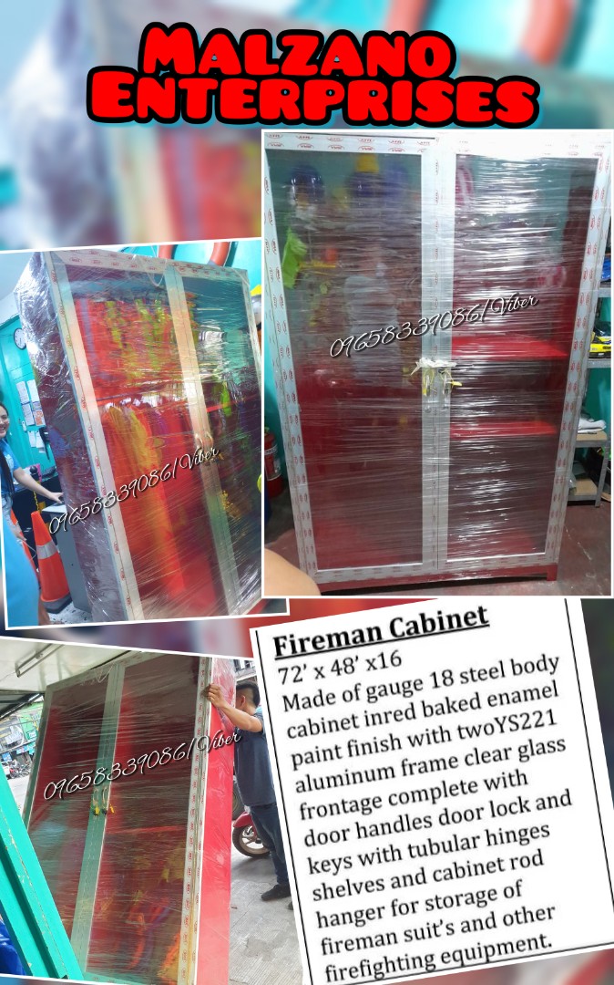 Fireman Cabinet, Fire hose, Fire Extiguisher, Fireman Suit, Furniture ...