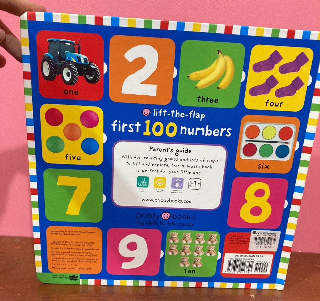 first 100 numbers First 100 Lift The Flap Numbers, Hobbies & Toys ...