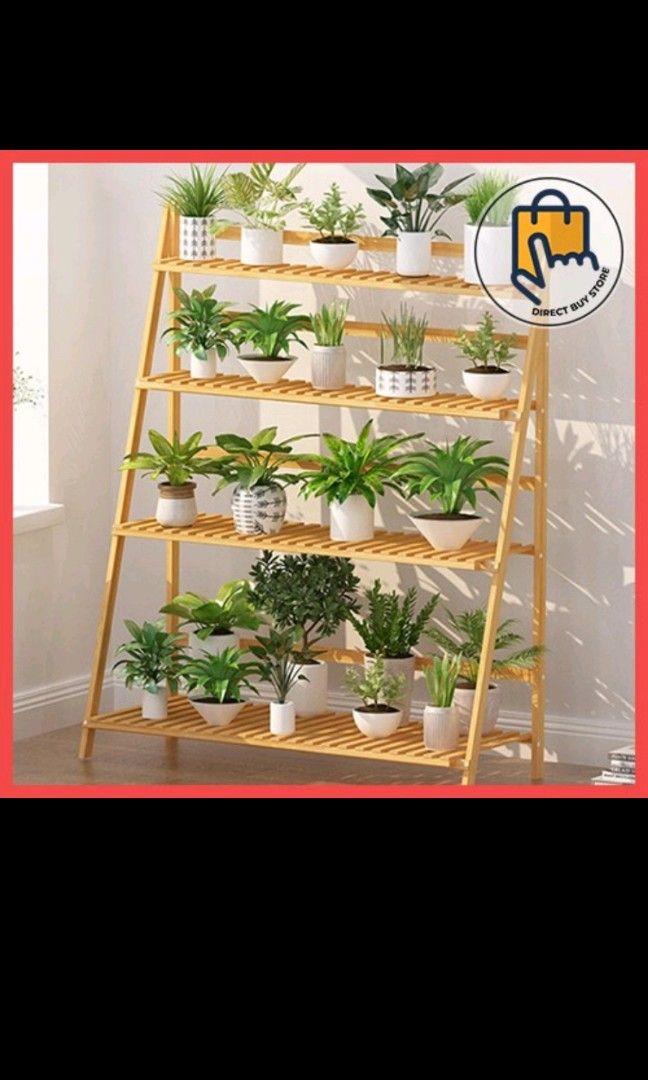 Foldable 4 level rack balcony stand and desktop flower stand (BNIB ...