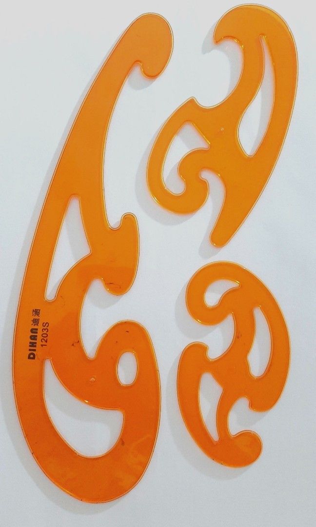 French Curve ruler set, Hobbies & Toys, Stationery & Craft, Stationery ...