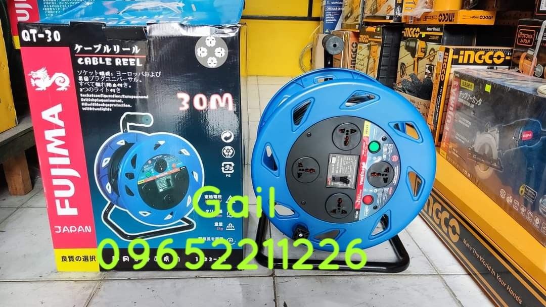 FUJIMA JAPAN 30 meters Cable Extension Reel (QT-30), Commercial ...