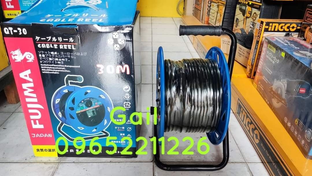 FUJIMA JAPAN 30 meters Cable Extension Reel (QT-30), Commercial ...