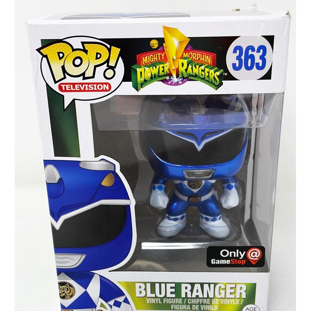 Funko Pop! Television TV Mighty Morphin Power Rangers Blue Ranger ...