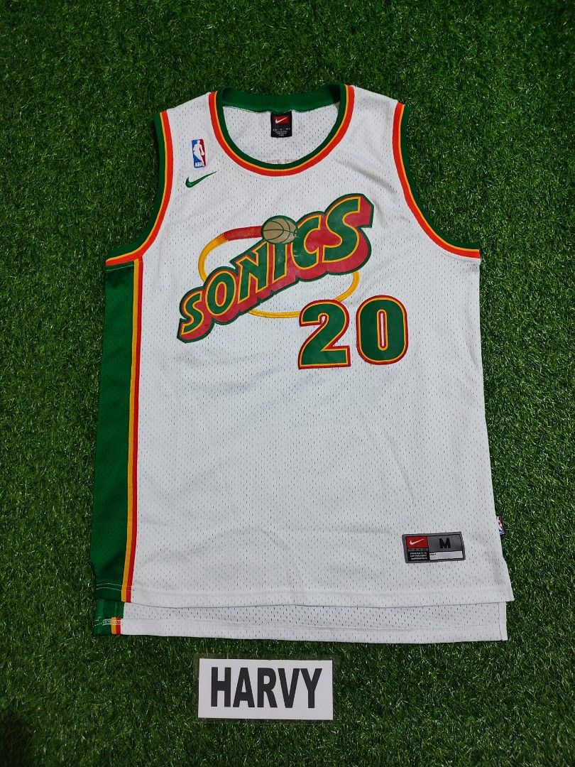 Gary Payton Seattle Sonics Jersey, Men's Fashion, Tops & Sets, Tshirts ...