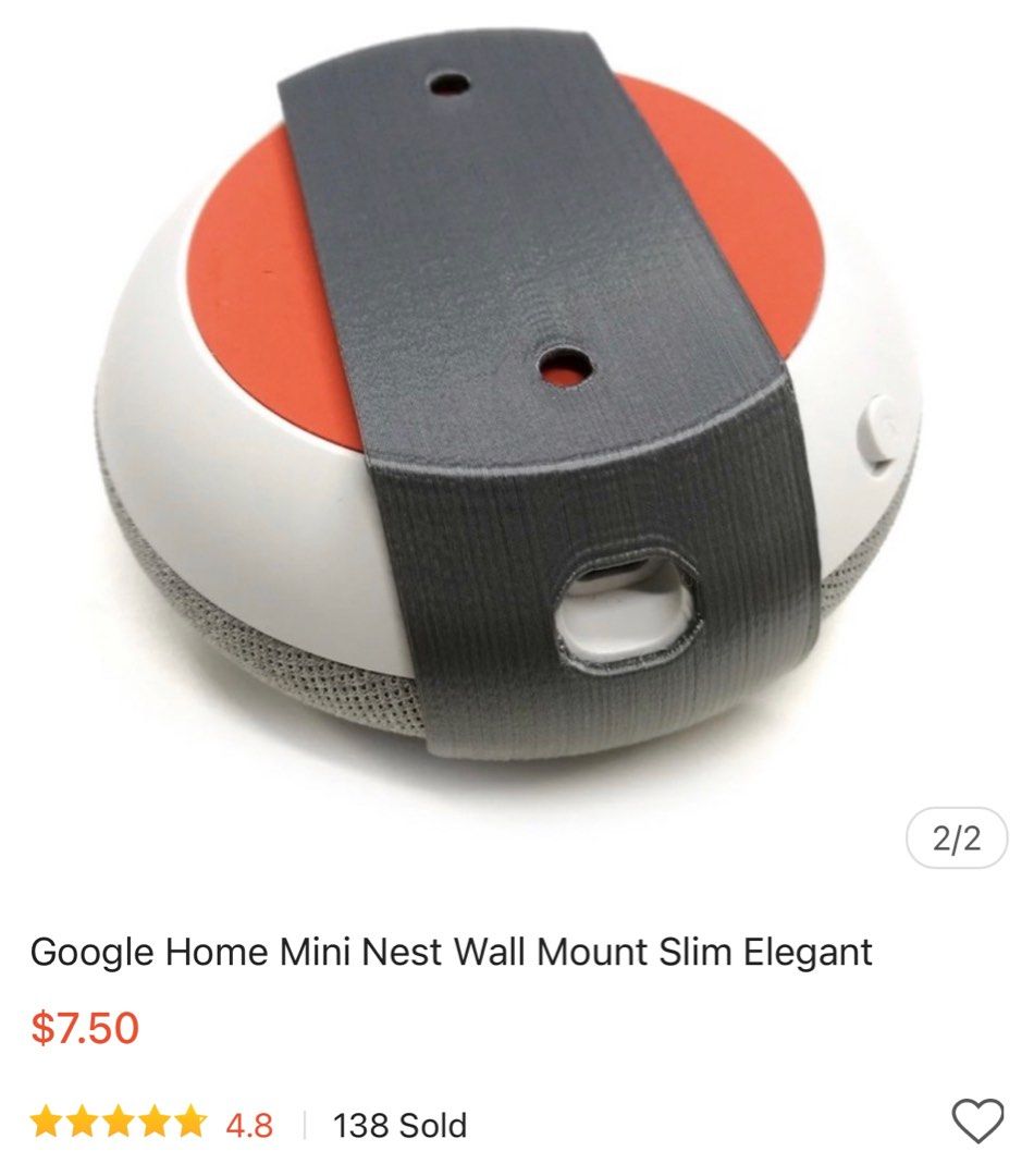 Google home mini nest wall mount , Audio, Other Audio Equipment on ...
