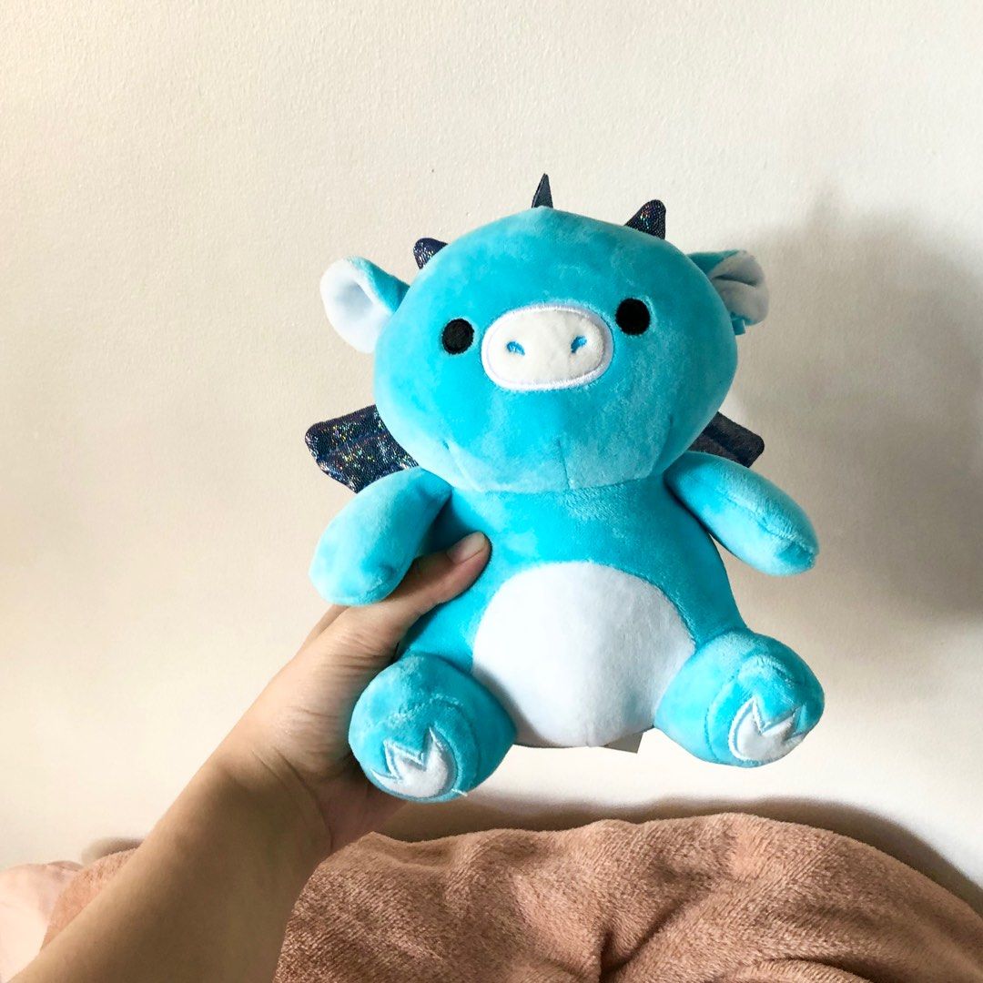 Grey the blue dragon Squishmallows (squeeze mallows edition), Hobbies ...