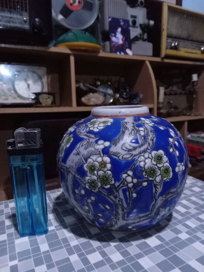 Guci buli buli keramik kuno dinasty ming koleksi antik dekorasi vintage ...