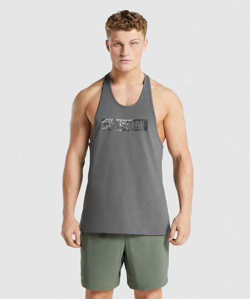 Gymshark Men Infill Stringer, Men's Fashion, Activewear on Carousell