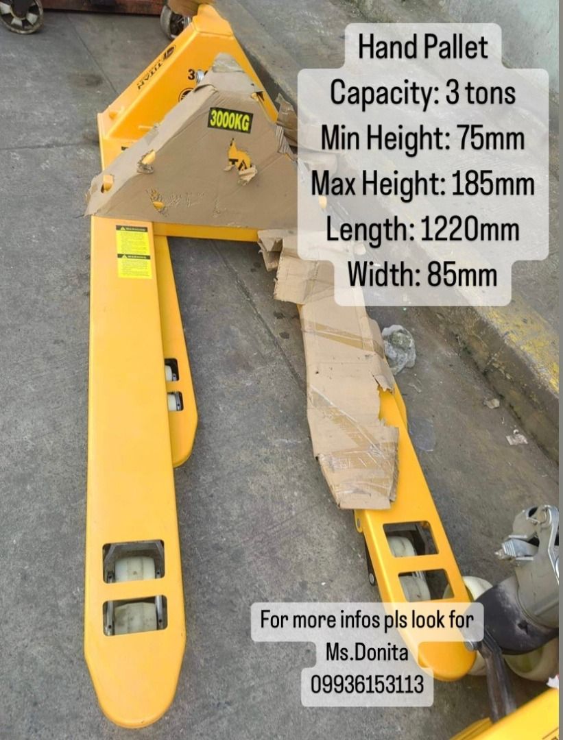 Hand Pallet, Commercial & Industrial, Industrial Equipment on Carousell