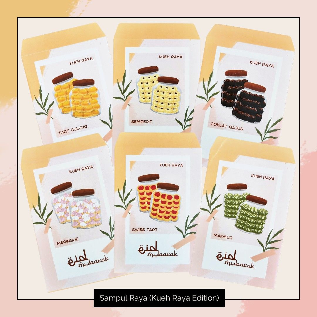 Handmade Sampul Duit Raya (Kueh Raya Edition) - Ready Stock ...