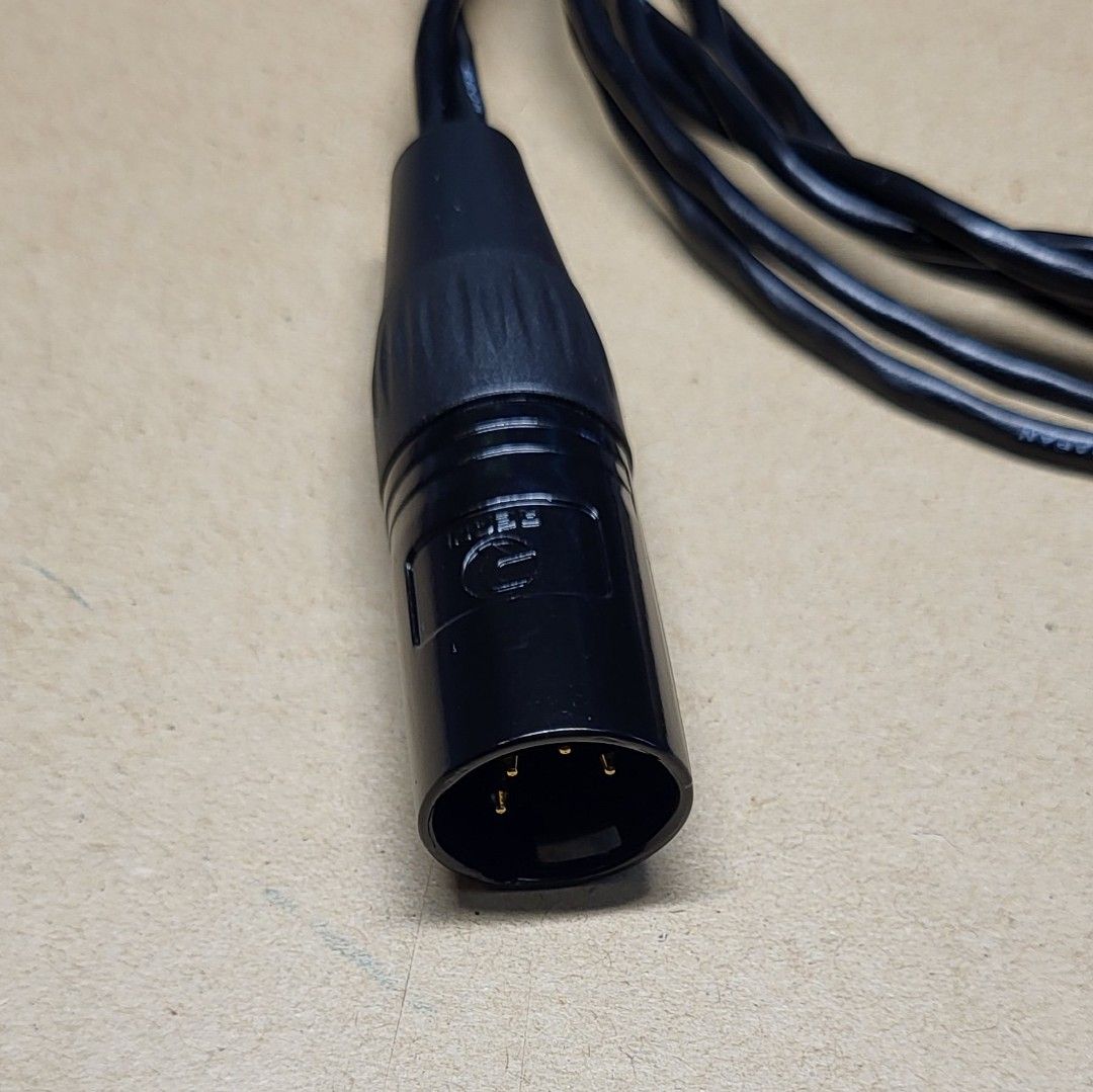 Headphone cable, XLR 4pin balanced to dual mini xlr 4pin, 1.5m, 音響器材 ...