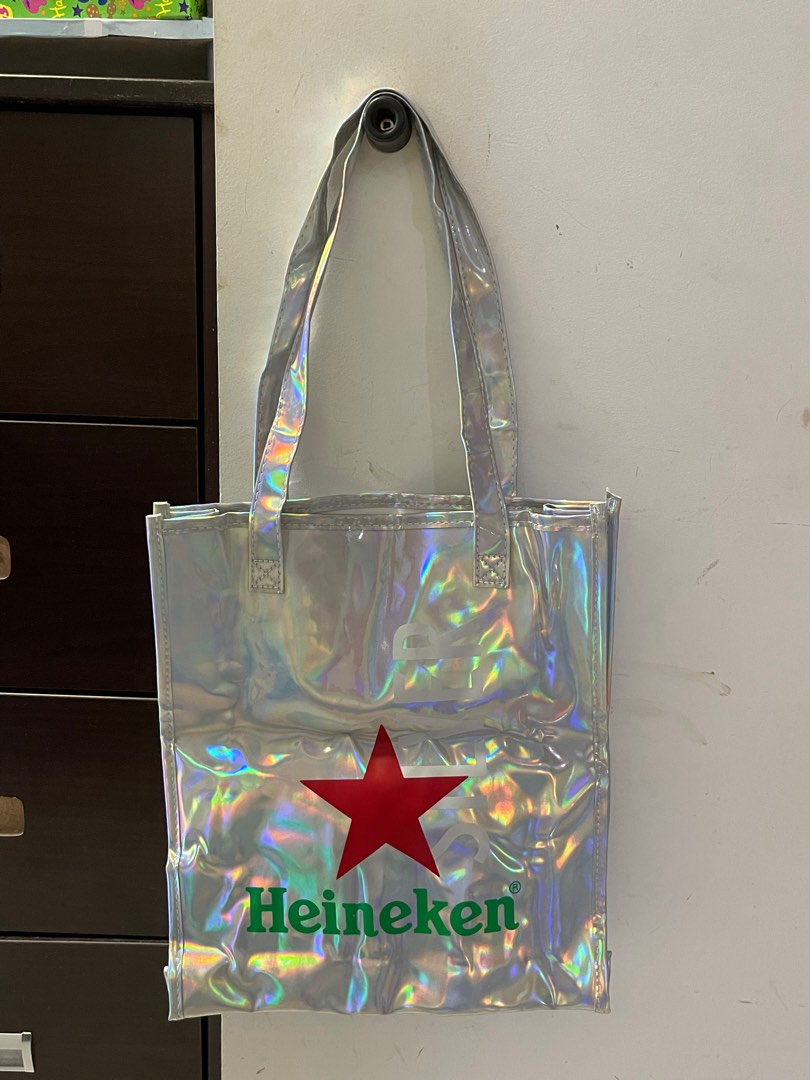 Heineken Holographic Tote Bag with Free Wallet, Women's Fashion, Bags ...