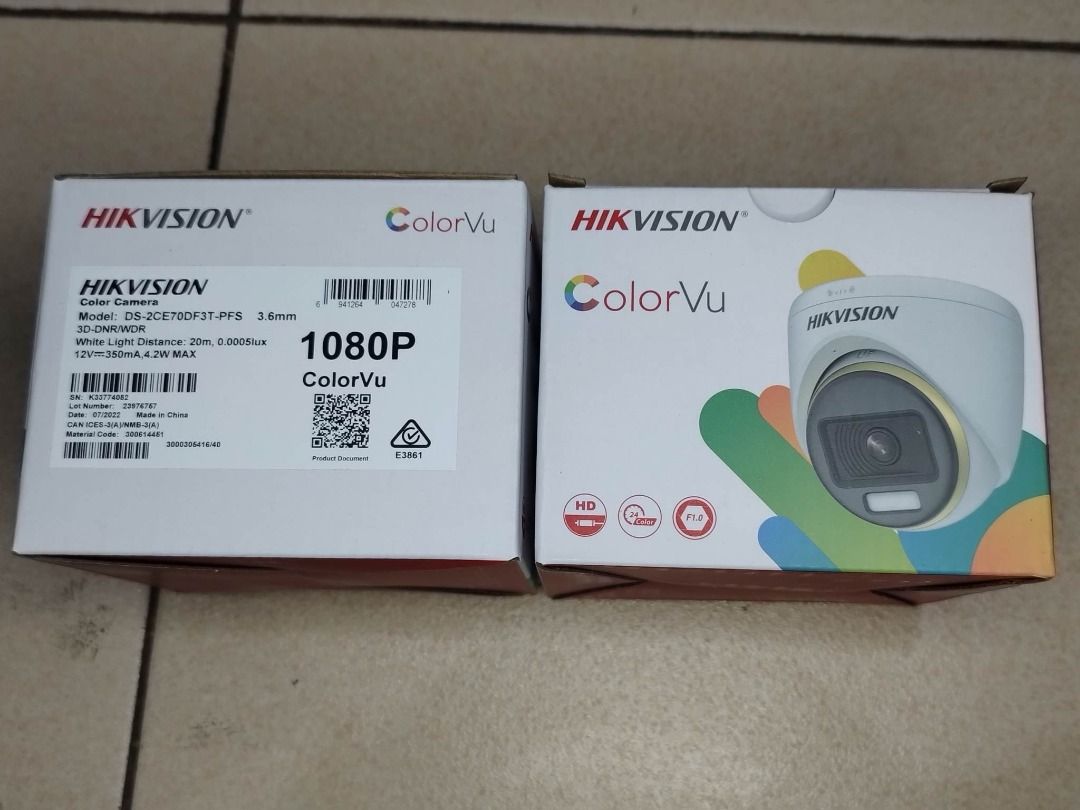 HIKVISION TVI-4CH2D2B-2MP ColorVu 4CH Package Kit 2MP, Furniture & Home Living, Security & Locks ...