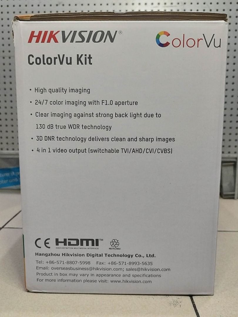 HIKVISION TVI-4CH2D2B-2MP ColorVu 4CH Package Kit 2MP, Furniture & Home Living, Security & Locks ...