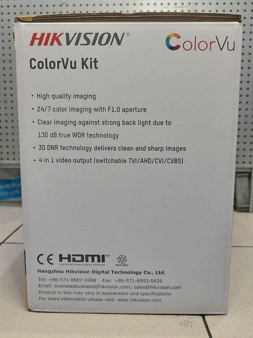 HIKVISION TVI-4CH2D2B-2MP-ColorVu 4CH Package Kit, Furniture & Home Living, Security & Locks ...
