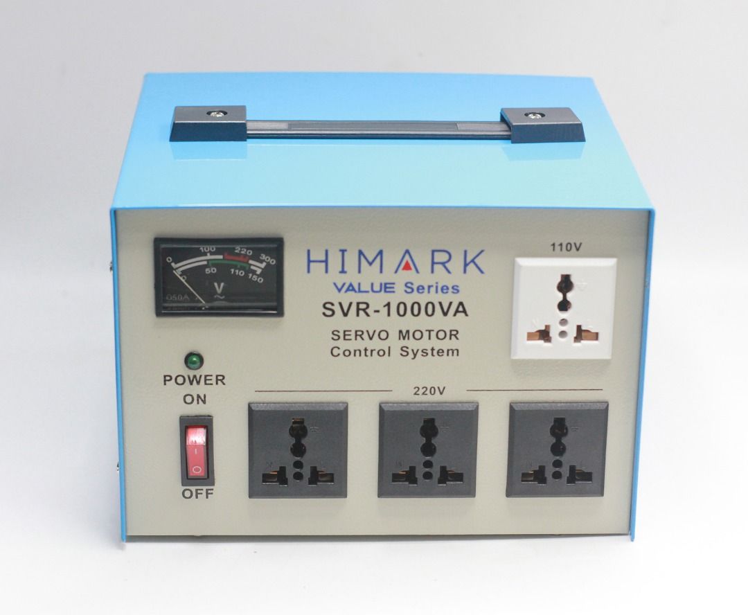 HIMARK VALUE SERIES SVR-1000VA, 800W 4.5A AVR 110V-220V, SERVO MOTOR ...
