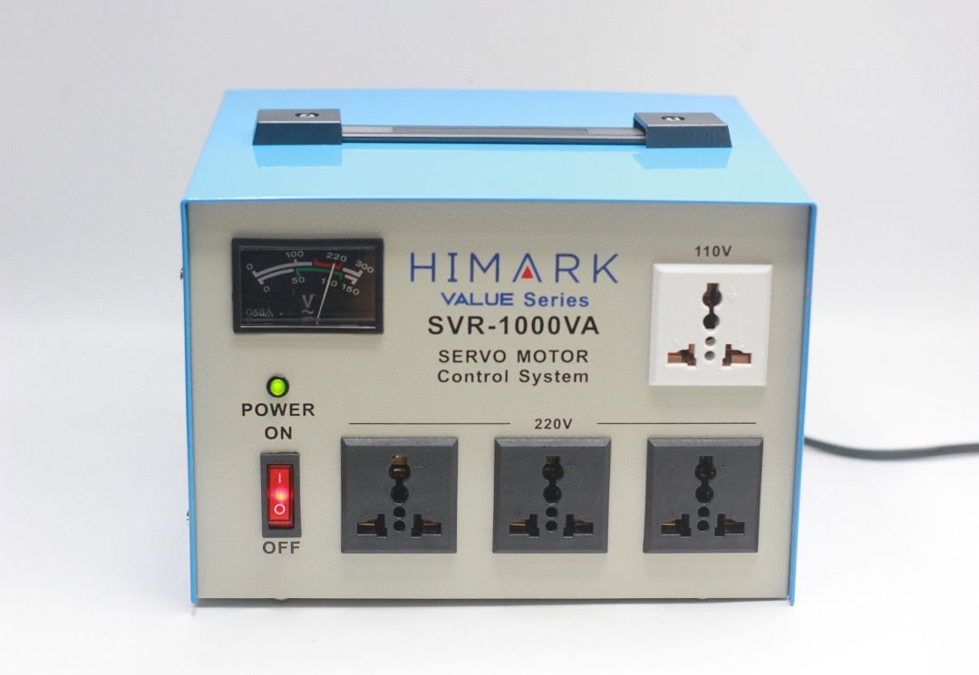 HIMARK VALUE SERIES SVR-1000VA, 800W 4.5A AVR 110V-220V, SERVO MOTOR ...