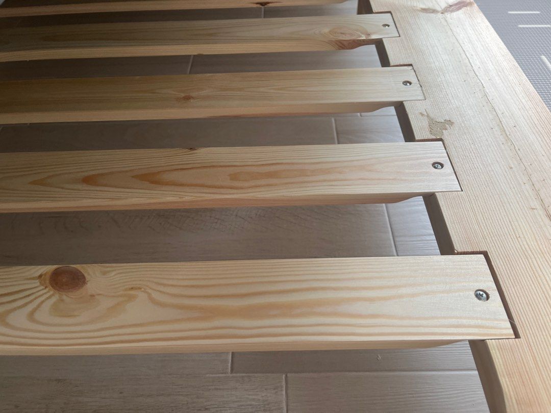 Hipvan Hiro Single Platform Bed Frame Wood Waxed with Super Single ...