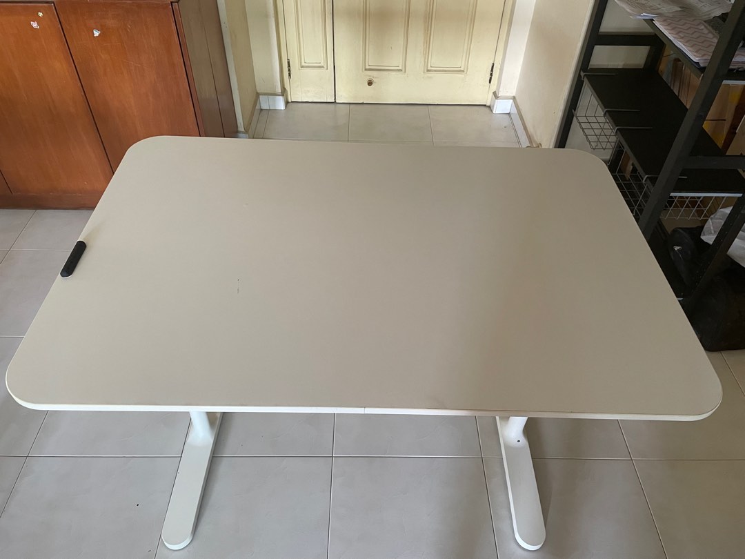 IKEA BEKANT desk white 120x80cm, Furniture & Home Living, Furniture ...