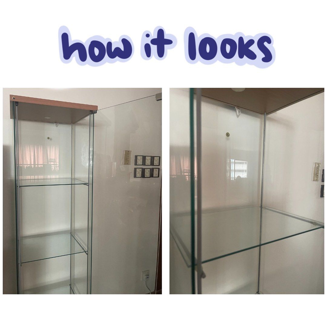 Ikea DETOLF Display Case, Furniture & Home Living, Furniture, Shelves ...
