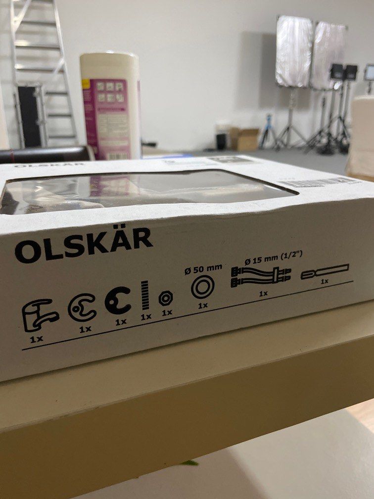 Ikea OLSKAR Wash-Basin Mixer tap, Chrome-Plated, Furniture & Home ...