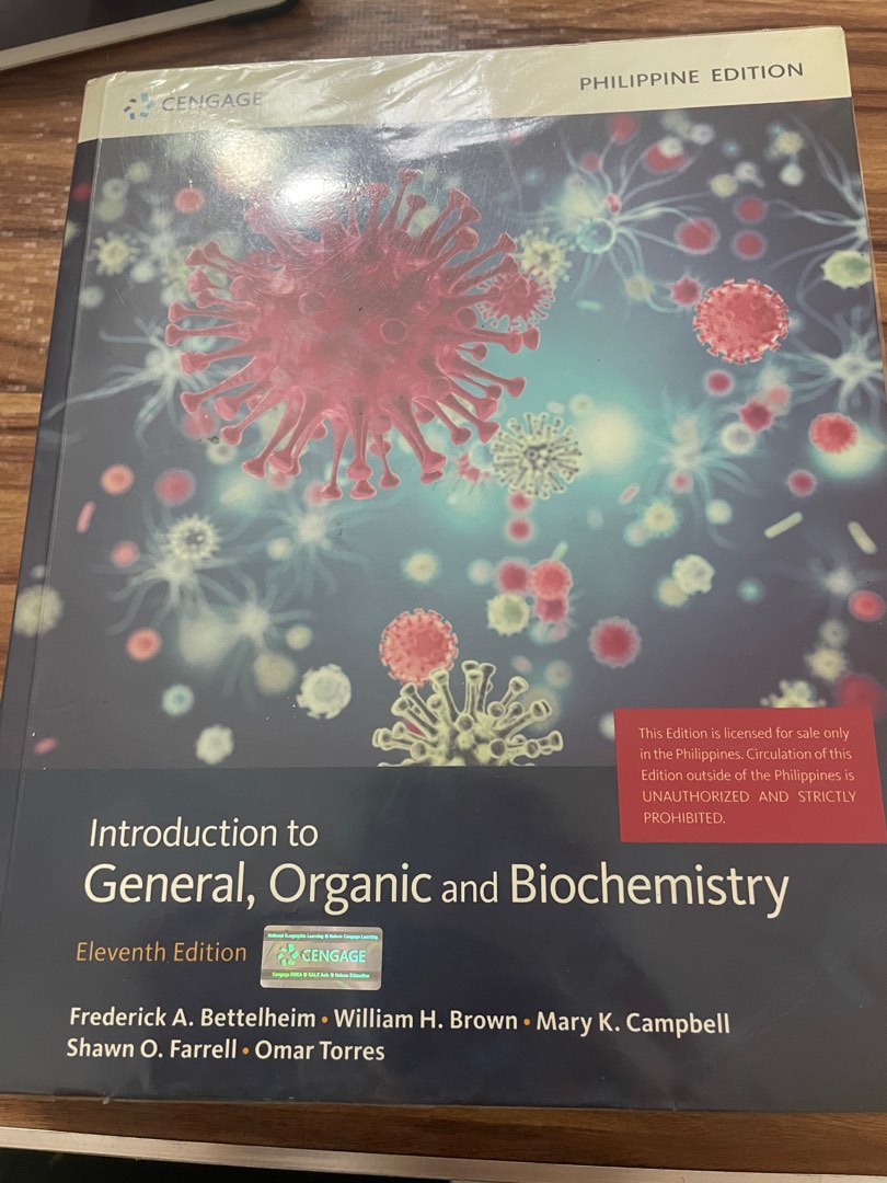 Intoduction ro General, Organic and Biochemistry (11th edition ...