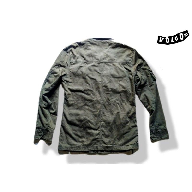 Jaket parka army M65 field jacket volcom original, Fesyen Pria, Pakaian ...