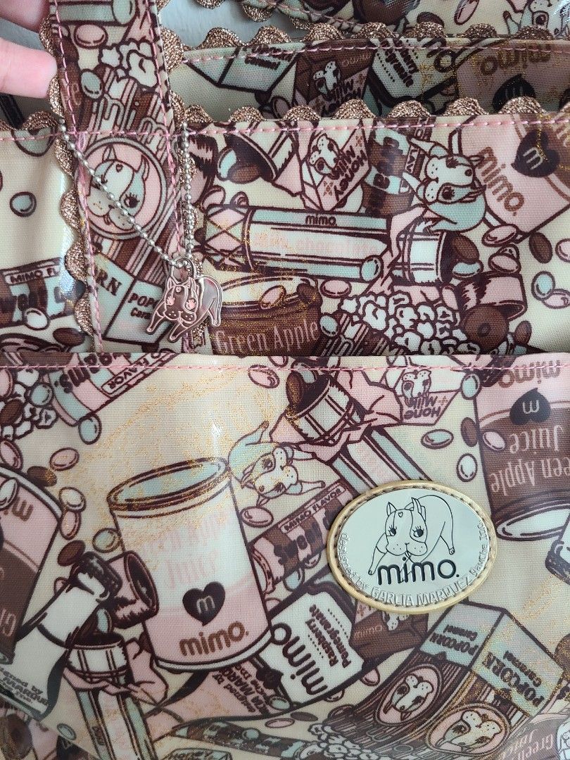 Japanese Brand Mimo Bull dog tote bag, Women's Fashion, Bags & Wallets ...