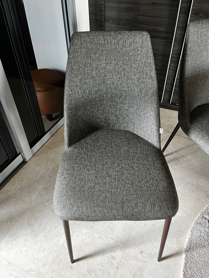 Kay round quartz dining table with chairs, Furniture & Home Living ...