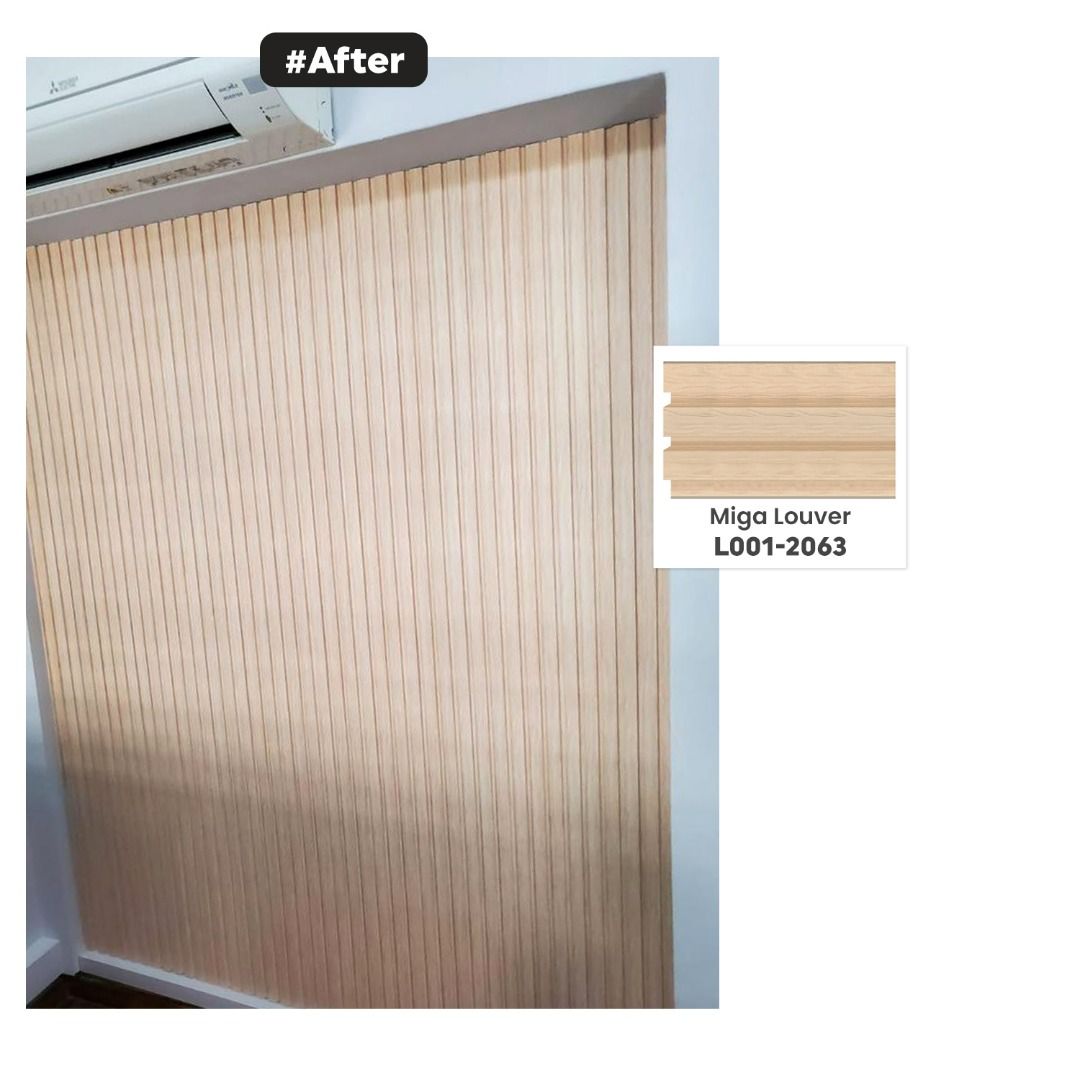 Korea Miga Wall Bedroom Fluted Panel / Miga Louver Fluted Panel ...