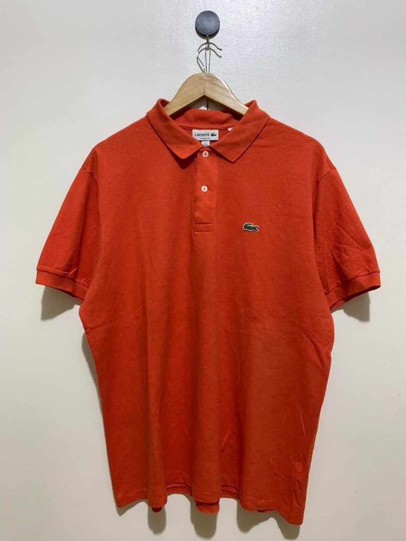 Lacoste orange, Men's Fashion, Tops & Sets, Tshirts & Polo Shirts on ...