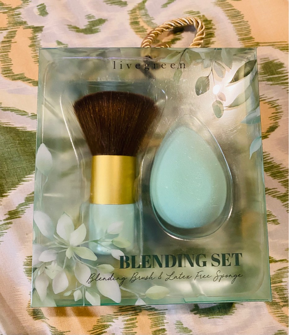 Live Green Blending Set makeup brush, Beauty & Personal Care, Face ...