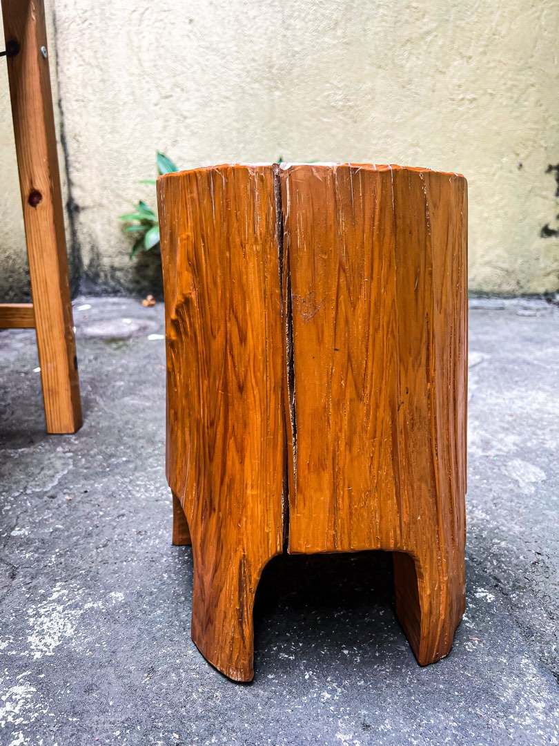 Log stool, Furniture & Home Living, Furniture, Chairs on Carousell